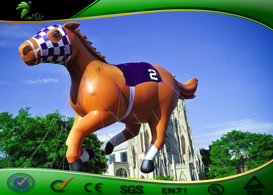 Commercial Giant TPU Brown Inflatable Horse / Large Inflatable Animal