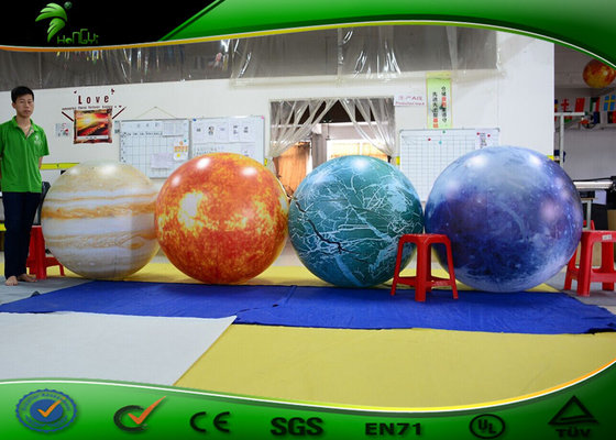 Inflatable Advertising Balloons , Professional Inflatable Saturn Balloon With Light , Inflatable Planet Advertising Ball