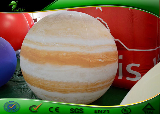 Inflatable Advertising Balloons , Professional Inflatable Saturn Balloon With Light , Inflatable Planet Advertising Ball