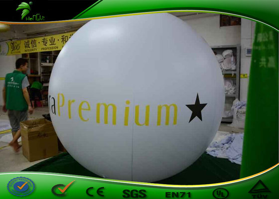 PVC Printing White Custom Advertising Balloons Advertising Helium Balloons