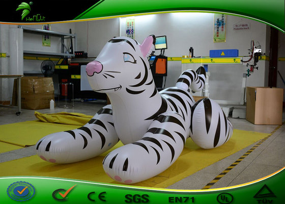 Decoration Inflatable Cartoon Characters Small White Tiger EN71