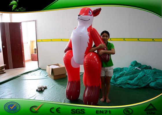 Inflatable Cartoon Characters , Outdoor Promotional Giant Red Inflatable Fox Characters Toy
