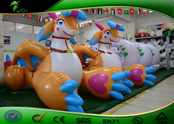 Orange Inflatable Cartoon Characters Giant Inflatable Dragon Toy Animal