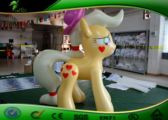 PVC Inflatable Cartoon Pony Toy , Inflatable Horse Pony Girl For Sale