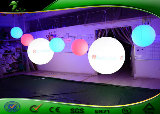 Dia 2m Inflatable Light Balloon , Led Lighting Balloon With Logo Printing For Advertising / Party / Decoation / Wedding