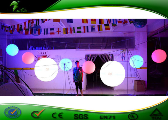 Dia 2m Inflatable Light Balloon , Led Lighting Balloon With Logo Printing For Advertising / Party / Decoation / Wedding
