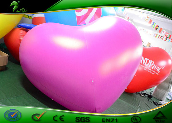 Outdoor Decoration Pink Inflatable Advertising Helium Balloon Floating In Air