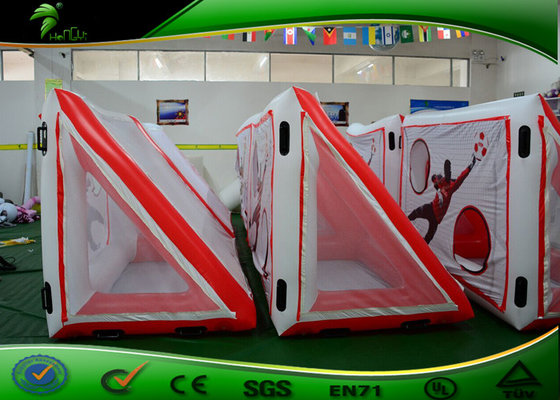 Race Outdoor Inflatable Soccer Field / Inflatable Football Gate Field