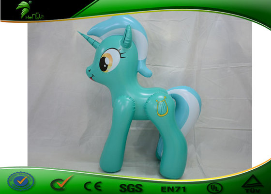Decoration Inflatable Green Horse , Most Attractive Custom Design Cartoon For Sale