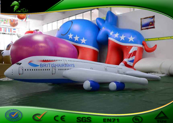 Outdoor Inflatable Plane , Inflatable Plance Model Digital Silking Printing