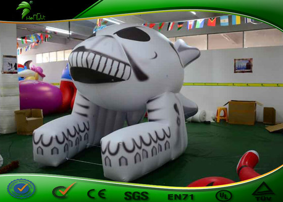 White Outdoor Inflatable Skull Entrance Arch / Inflatable Archway For Advertising