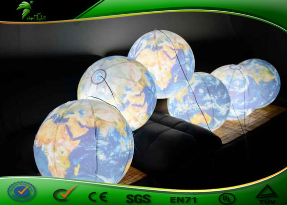Giant Inflatable Lighting Decoration , Inflatable Earth Light Balloon , Inflatable Led Ball For Decoration