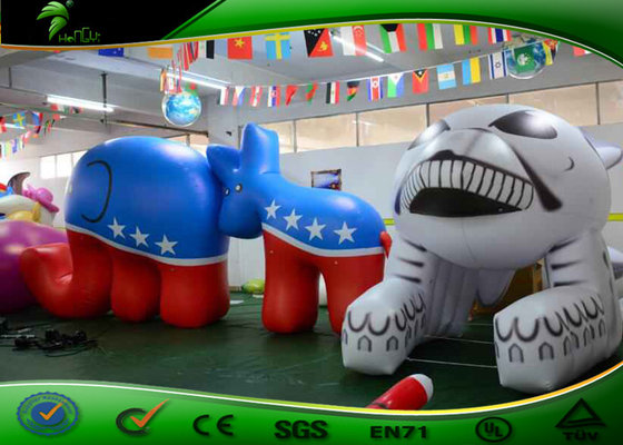 Inflatable Cartoon Characters / Customized Giant Lovely Inflatable Elephant Toy / Cool Inflatable Animal For Event