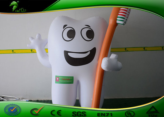 Customized Inflatable Advertising Balloon, Inflatable Tooth With Inflatable Toothbrush For Promotion