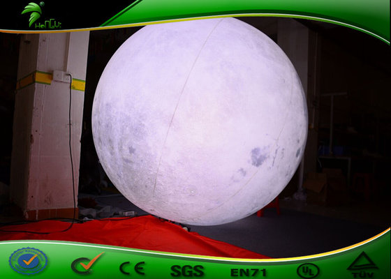 LED Inflatable Moon Model / Inflatable Planet Balloon For Exhibition