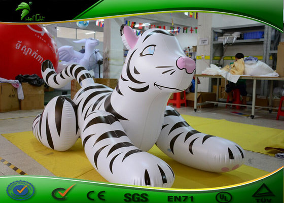 PVC Inflatable Tiger Cartoon Characters / Inflatable Animal For Decoration