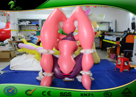 Customized Inflatable Red Sexy Girl / Sex Inflatable Bunny Doll Cartoon