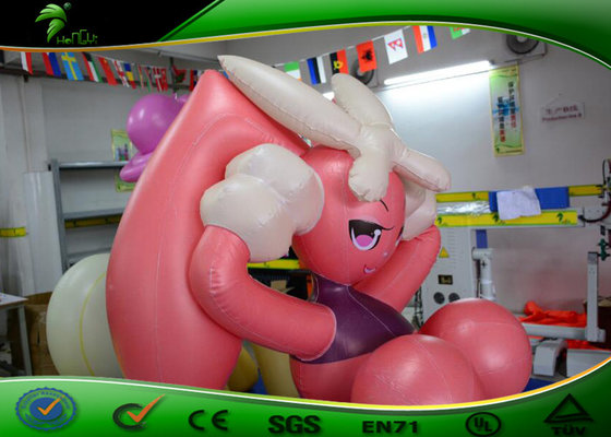 Customized Inflatable Red Sexy Girl / Sex Inflatable Bunny Doll Cartoon
