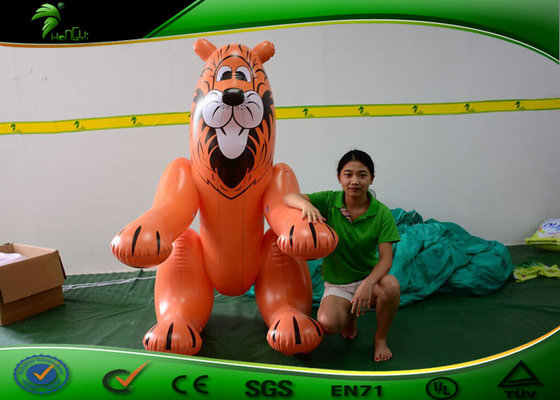 Custom Inflatable Yellow Lion Shape Inflatable Cartoon Animals Model