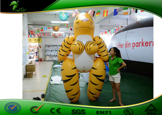 Customized PVC Inflatable Tiger Model Sex Inflatable Tiger Girl For Decoration