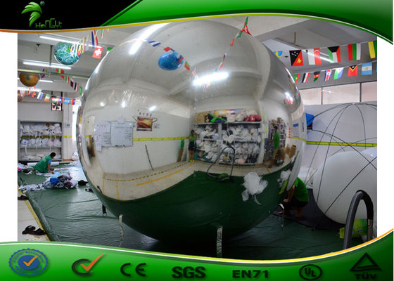 Custom Silver PVC Inflatable Advertising Balloons For Party / Exhibitions