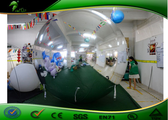 Custom Silver PVC Inflatable Advertising Balloons For Party / Exhibitions