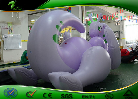 Laying Inflatable Sexy Dragon Toy , Purple Inflatable Dragon For Decoration