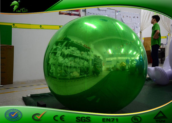 2m Helium Reflective Light Air Ball , Colorful Inflatable Advertising Air Balloon