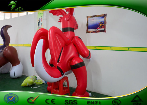 PVC  Inflatable Red Dragon For Party , Inflatable Dragon Costume For Activity