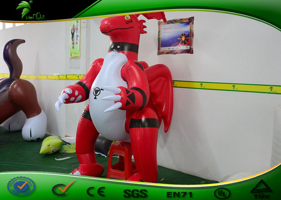 PVC  Inflatable Red Dragon For Party , Inflatable Dragon Costume For Activity