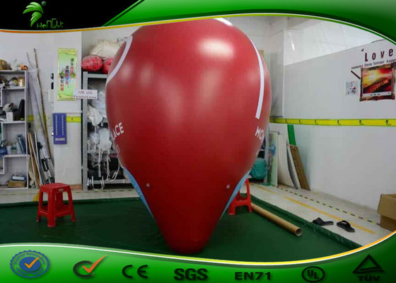 Helium Love Inflatable Advertising Balloons Red For Sports Stadiums / Special Events