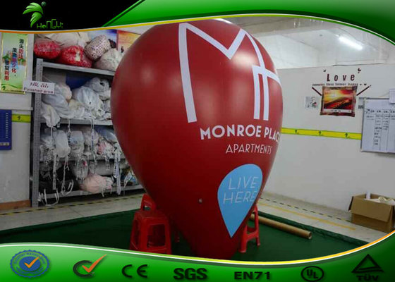 Helium Love Inflatable Advertising Balloons Red For Sports Stadiums / Special Events