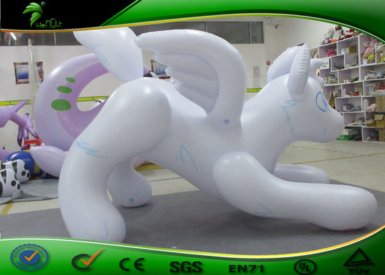 Inflatable Cartoon Characters , Superior PVC Inflatable Dragon Cartoon , 2m Tall Inflatable White PVC Dragon For Events
