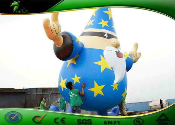 Magician Model Customized Inflatable Cartoon Characters For Advertisment