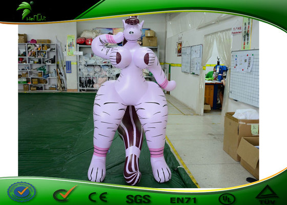 3 m Inflatable Animal Sex Toys With PVC  ,  Inflatable Giant Cat For Decoration