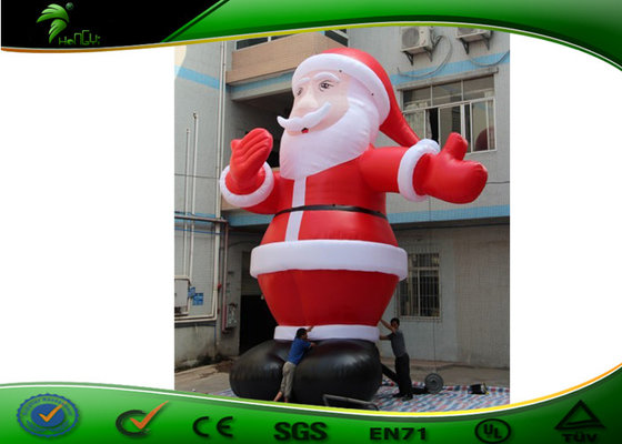 Huge Inflatable Holiday Decorations Santa Claus For Advertising 2 - 3 Years Warranty