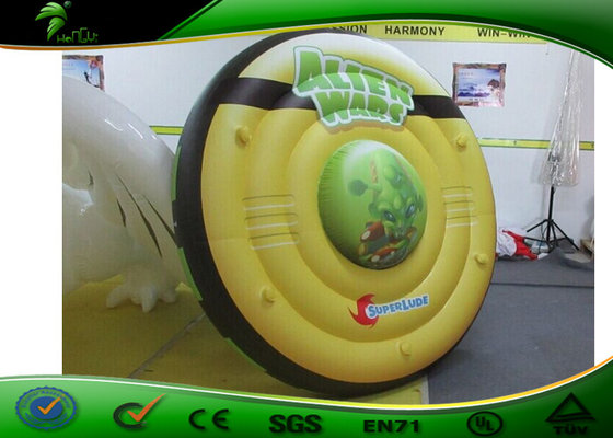 Promotion PVC Amazing Inflatable Advertising Balloon 2 m Tall UFO Shape OEM