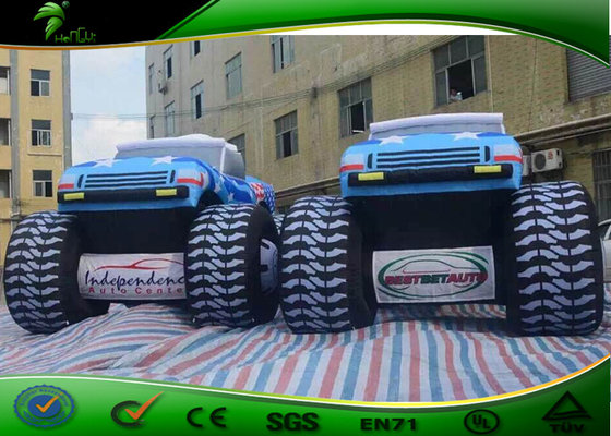 Customized Inflatable Car Shapes / Giant Inflatable Car Model Balloon For Advertising