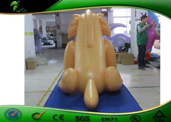 2m Tall Inflatable Yellow Lion Cartoon , Attractive Lion Inflatable Animal Cartoon