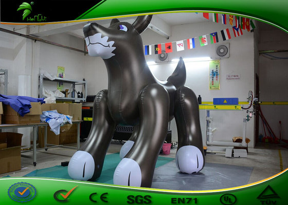 UV Printing Wolf Inflatable Cartoon Characters For Decoration PVC Material