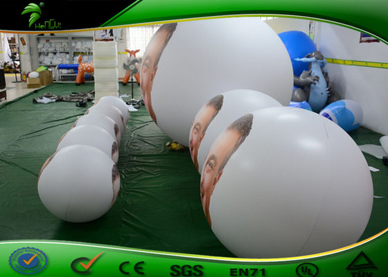 PVC Inflatable Advertising Balloons / Inflatable Helium Balloon With Printing