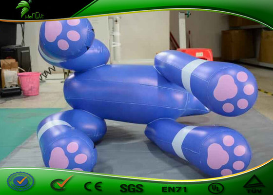 Advertising Inflatable Cartoon Characters 1m Inflatable Husky Blue Dog Toy