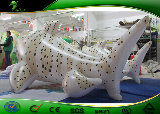 Inflatable Pool Animals Shark , Durable PVC Inflatable Custom Funny Shark