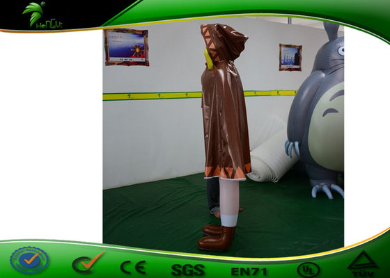 Events 2m Tall Inflatable Sexy Girl , PVC Inflatable Girl With Windbreaker