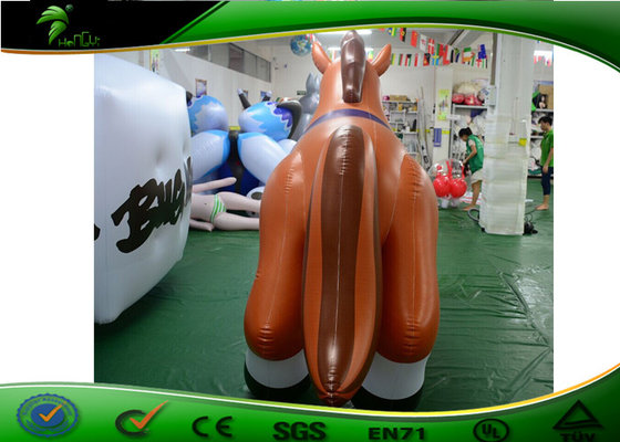 Wonderful Brown Fat Helium Cartoon Inflatable Horse Customized For Promotional