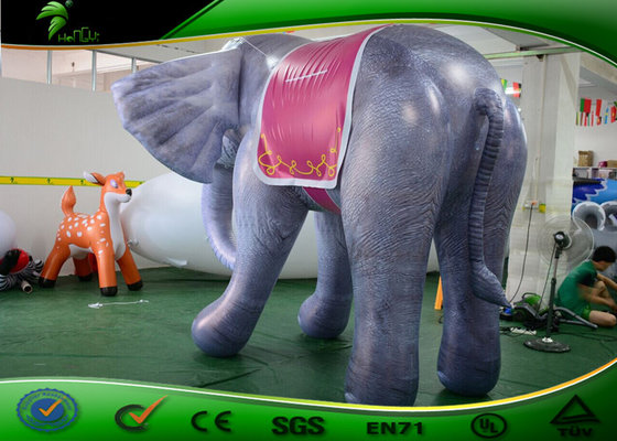 Inflatable Giant Elephant Cartoon Grey Color Amazing 3.5m For Advertising Activity