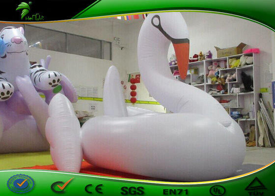 PVC Lovely Inflatable Water Toys Floating White Swan For Holiday Celebrations