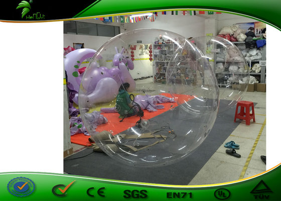 Rental Amazing Inflatable Water Toys / Transparent Balloon Blow Up With Hooks