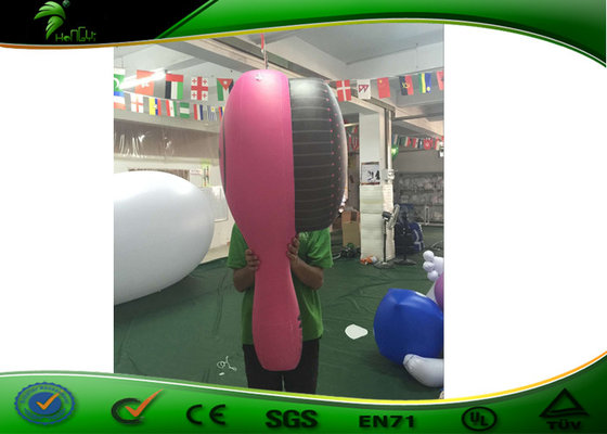 Durable Inflatable Pink Brush / Inflatable Shapes PVC 0.18mm For Advertising