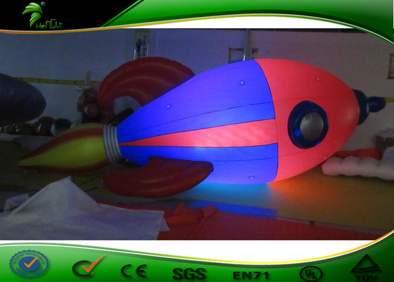 Outdoor Inflatable Airship Change Color / 3m Long Inflatable Balloon For Advertising
